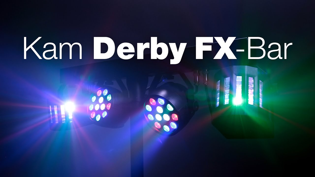 Kam Derby FX Bar - sensational DJ lighting effects rig - YouTube