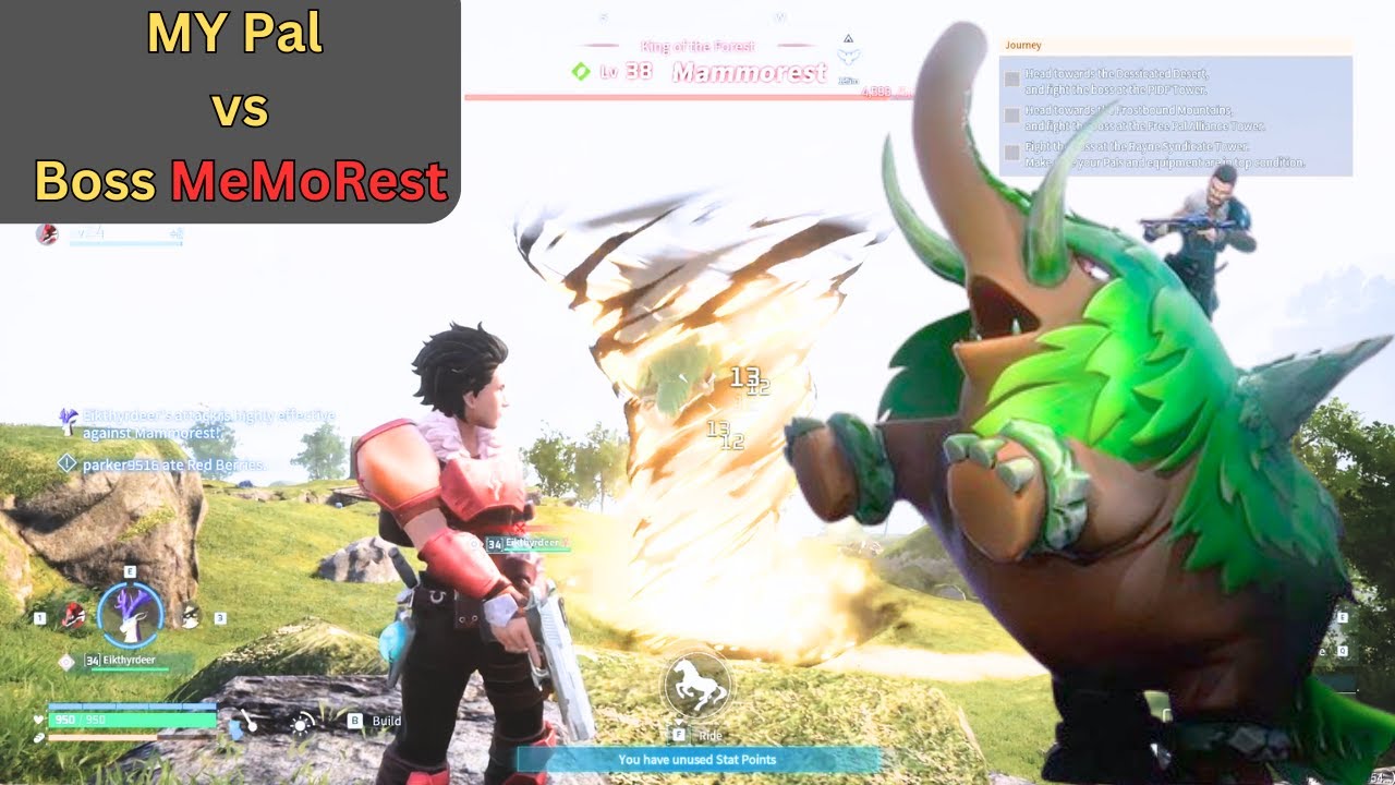 Fighting With Boss MEMOREST | Pal World Boss Fighting | #palworld # ...
