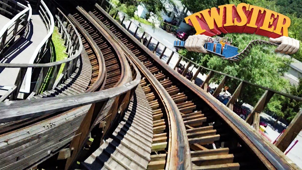 Twister HD Front Seat On Ride POV & Review. Awesome Wood Coaster At ...