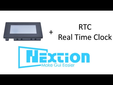 How to use RTC-real time clock in Nextion Hmi screen - YouTube