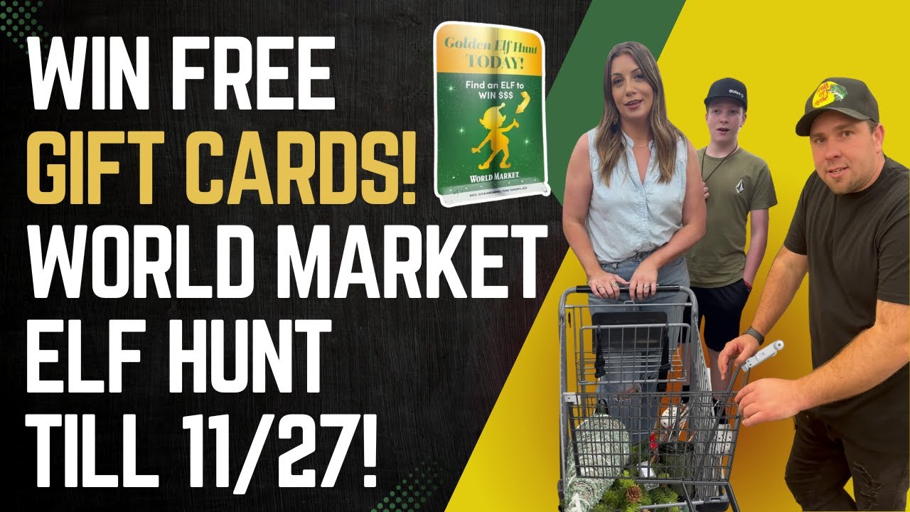 Win FREE Gift Cards at World Market! 🎉 Elf Scavenger Hunt Going On Now ...