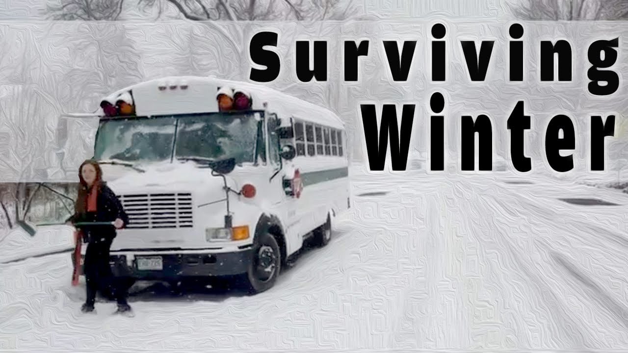 HOW TO STAY WARM living in a bus during winter | tips! - YouTube