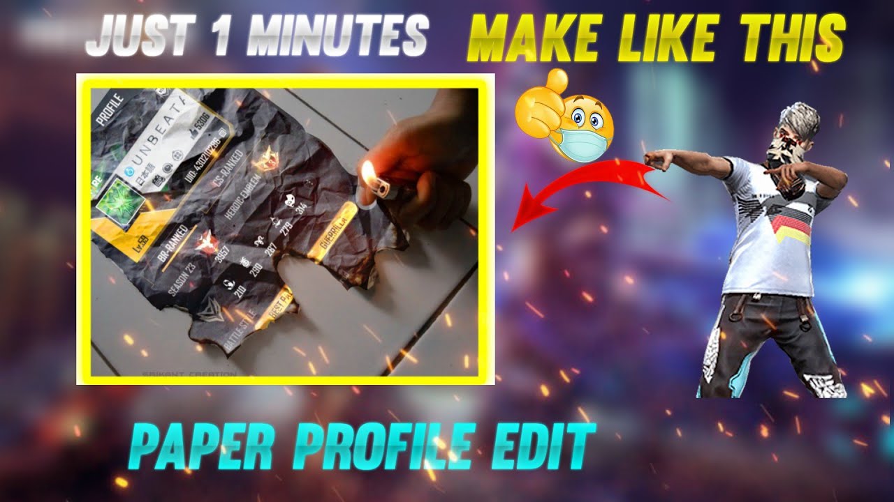 HOW TO MAKE NEW TRENDING PAPER PROFILE EDITING🔥 - YouTube