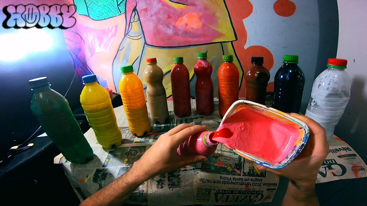 Preparando os Tons de Tinta Para Fazer Graffiti - Graffitando 82 - YouTube