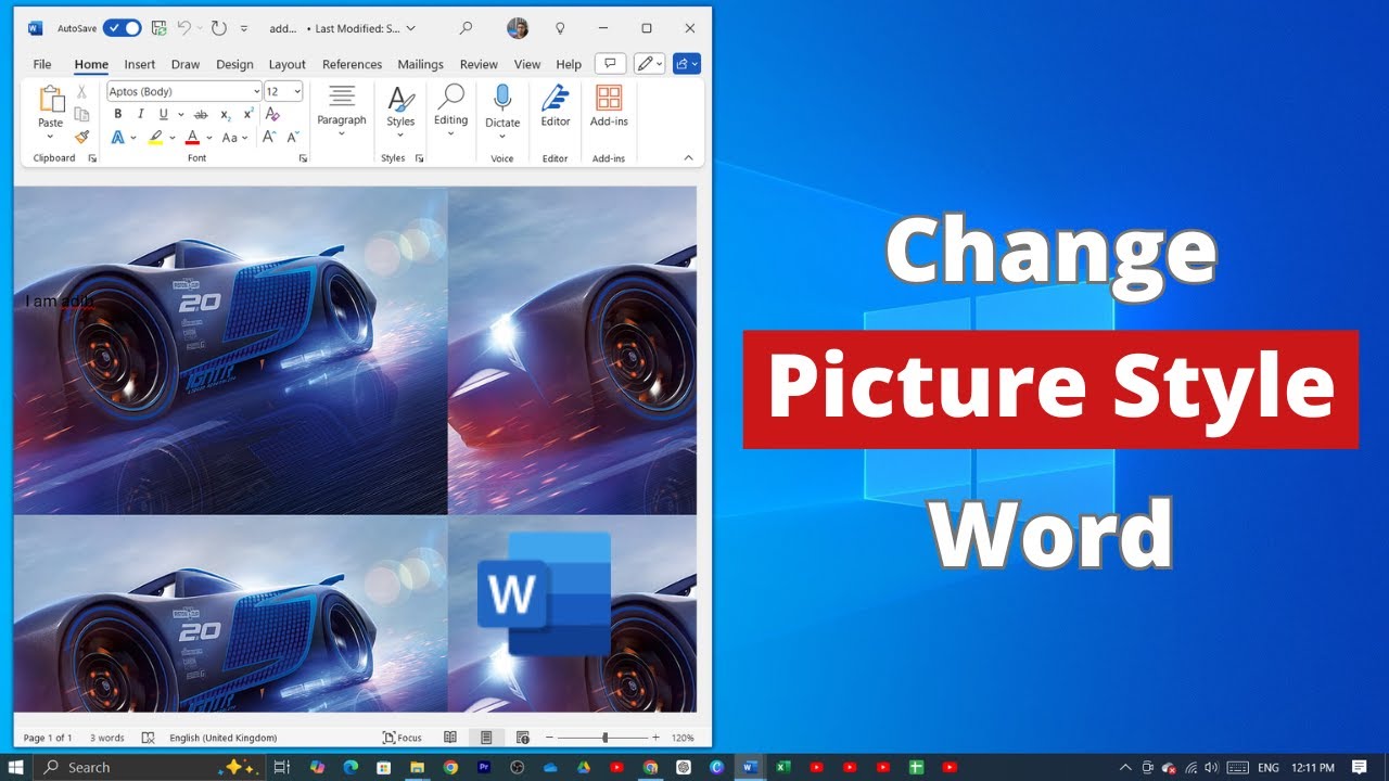 How to Change Picture Style on Microsoft Word - YouTube