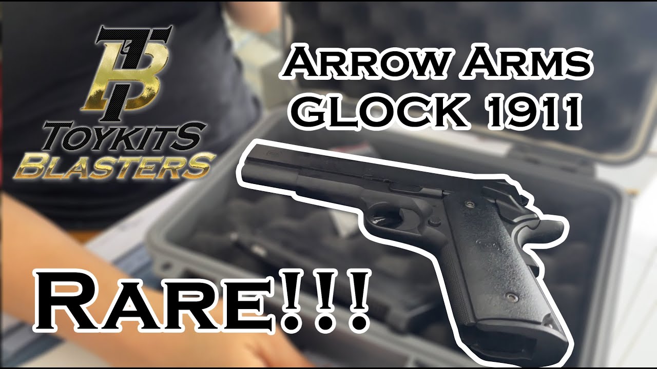 Arrow Arms Glock 1911 Airsoft Pistol Blaster - YouTube