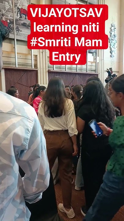 VIJAYOTSAV 2025 learning niti Smriti Mam Entry - YouTube