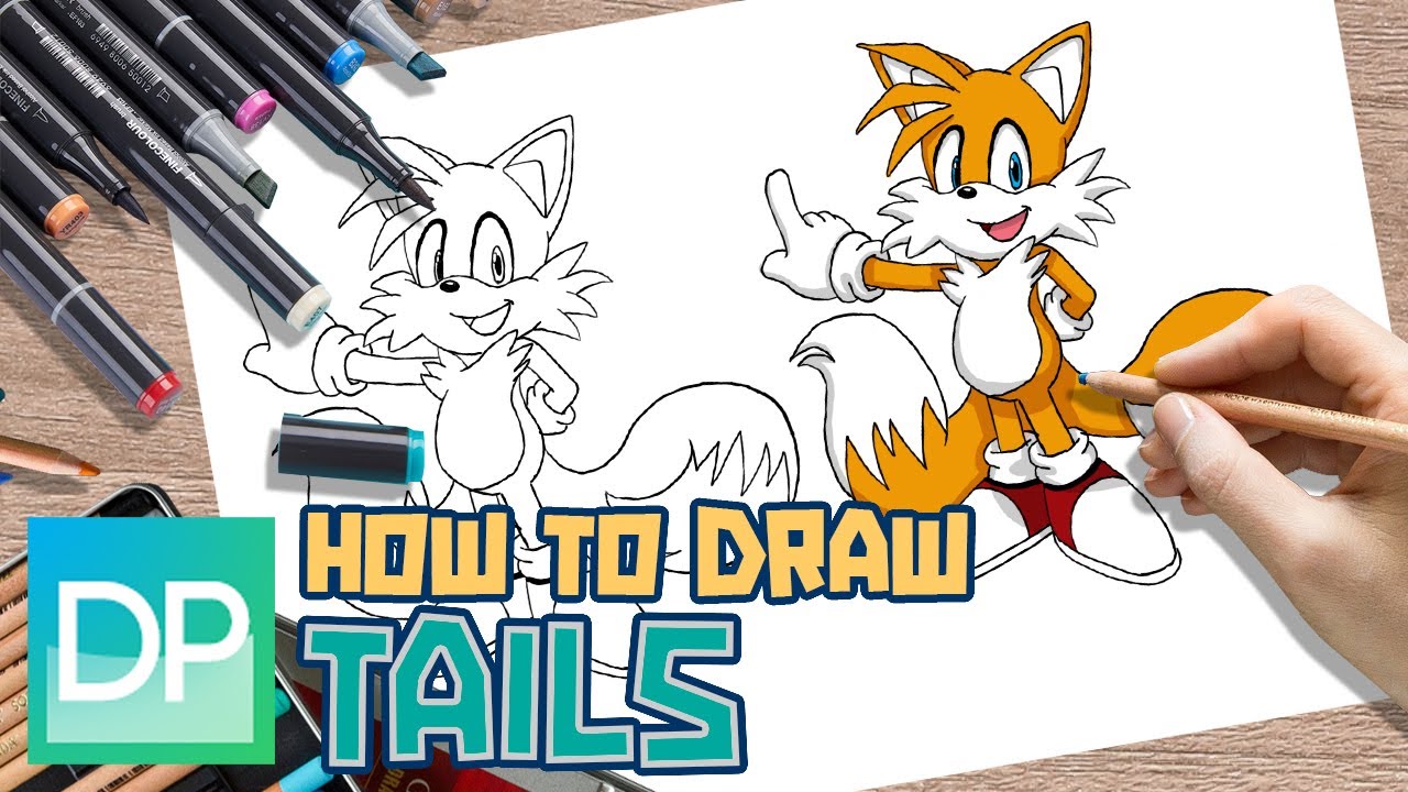 [DRAWPEDIA] HOW TO DRAW TAILS MILES PROWER - STEP BY STEP DRAWING ...