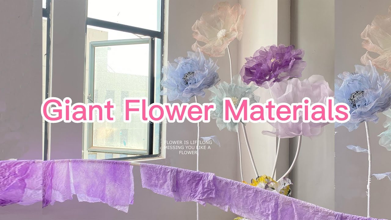 Giant Flower Materials Introduction | PARTYLANDUP - YouTube