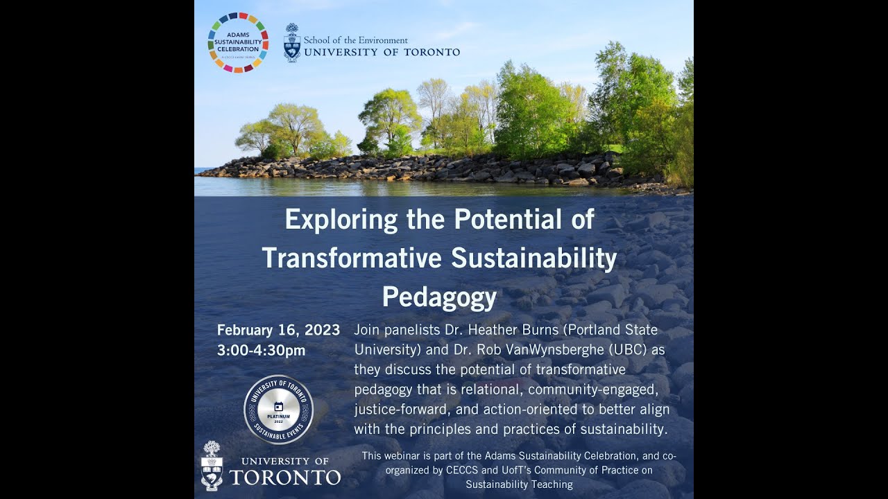 Exploring the Potential of Transformative Sustainability Pedagogy - YouTube