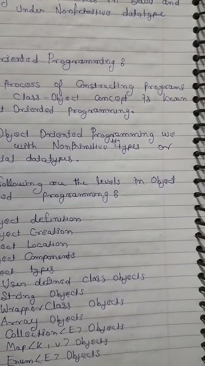What is Object oriented programming? - YouTube