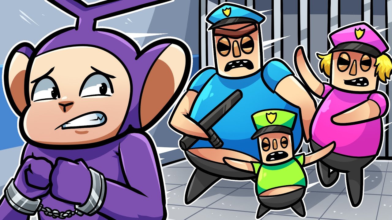 ESCAPE FROM POLICE FAMILY! | Tinky Winky Plays: Roblox Police Family ...
