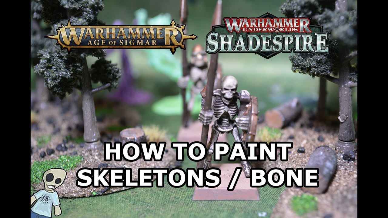 How To Paint Skeletons / Bones - YouTube