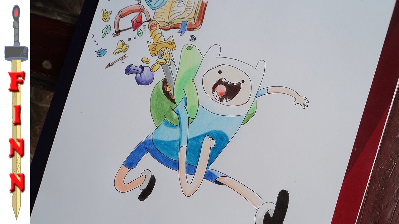How To Draw Finn The Human | Como Dibujar a Finn El Humano - YouTube