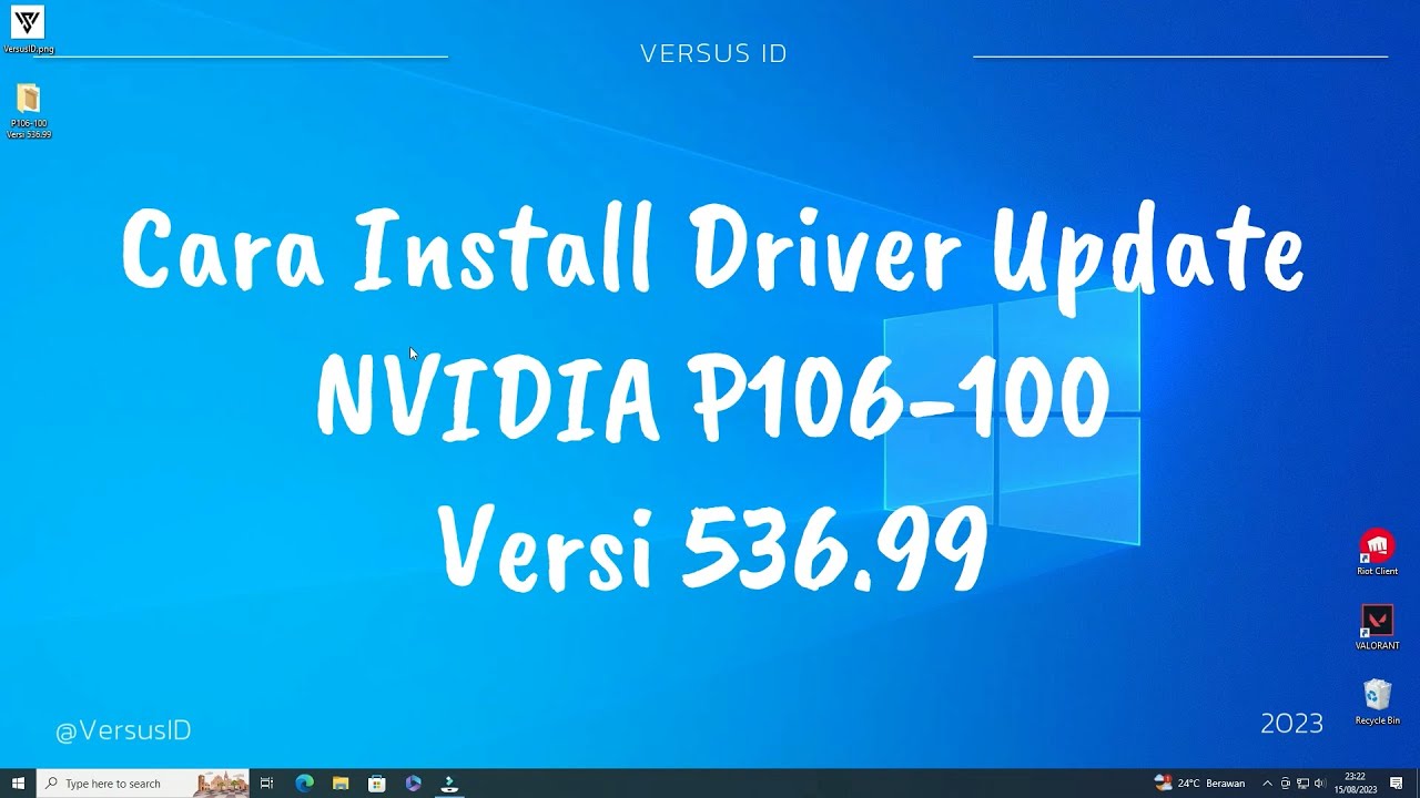 Cara Install Driver Update Nvidia P106-100 (GTX 1060) Versi 536.99 ...