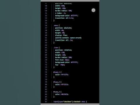 CSS Floting Action Menu using HTML & CSS #shorts - YouTube