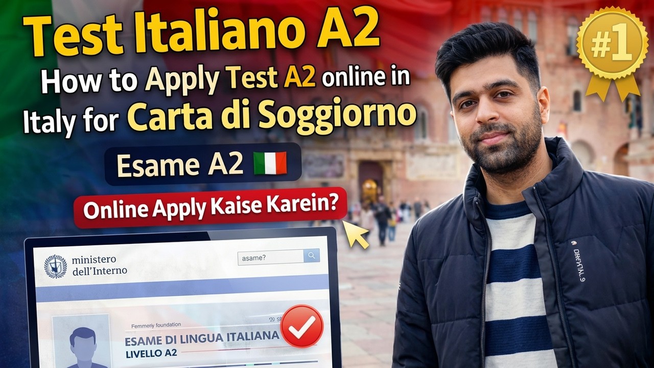 Test Italiano A2 | How to Apply Test A2 online in Italy for Carta di ...