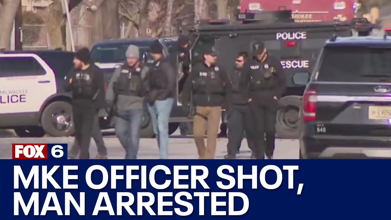 Milwaukee police officer shot, man arrested | FOX6 News Milwaukee - YouTube