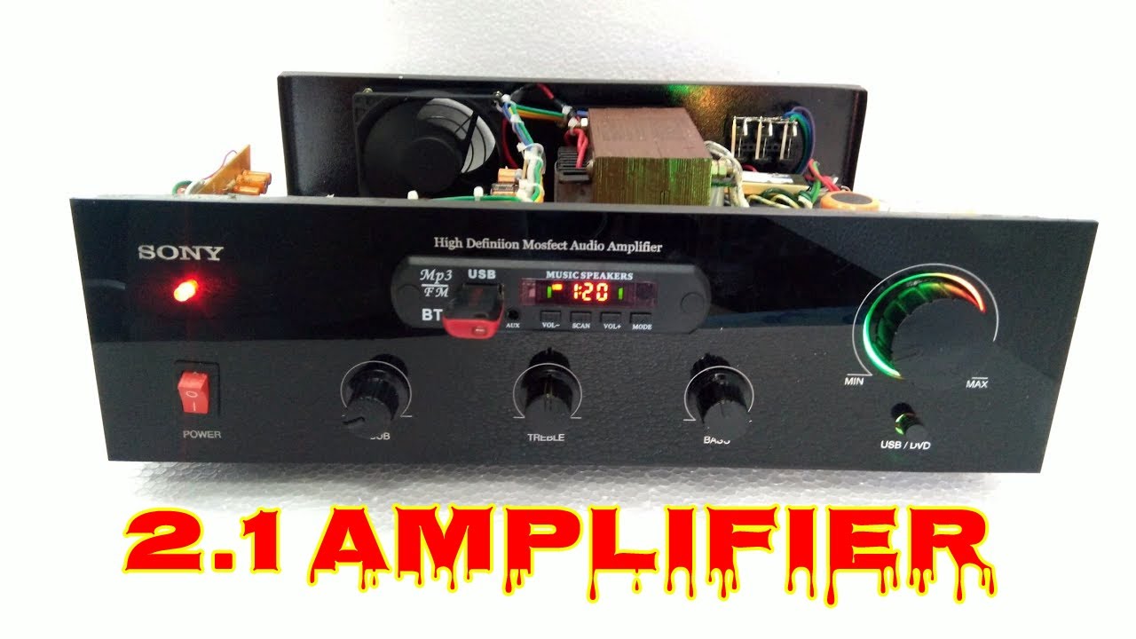 How to make 2.1 amplifier/video amplifier - YouTube