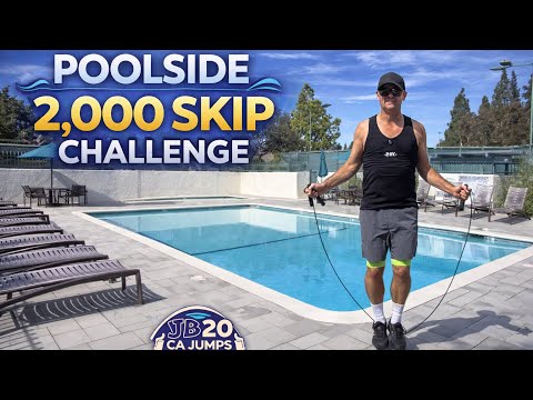 Poolside 2,000 skip Challenge: grab your jumprope and skip 2,000 times