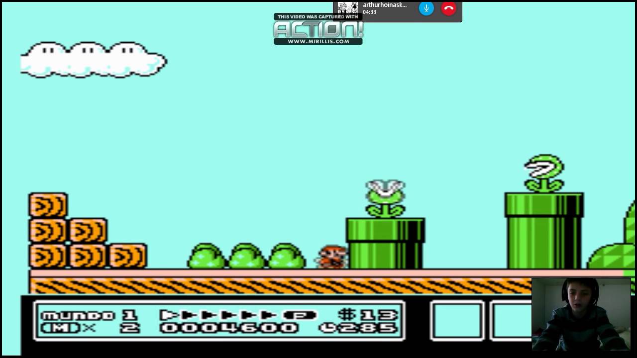Super mario bross Tentando passar da primeira fase - YouTube