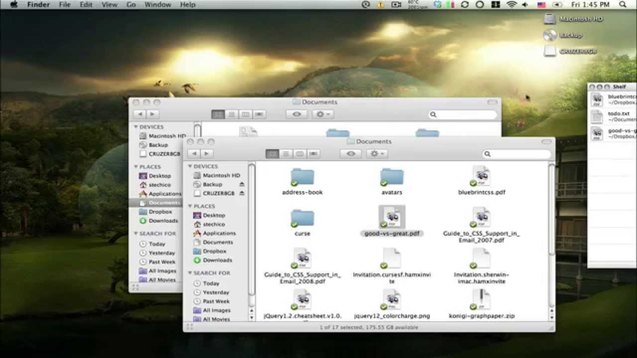 Quicksilver - Shelf plugin (Mac OS X) - YouTube