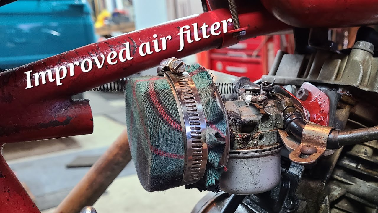 Improving the Whizzer's air filter - YouTube