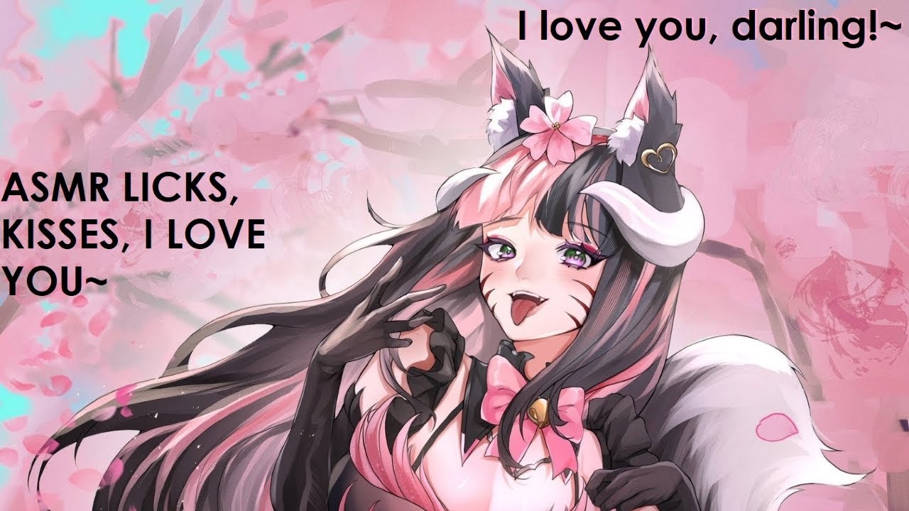 Sensual Goth Kitsune Licks, Kisses and Loves You - YouTube