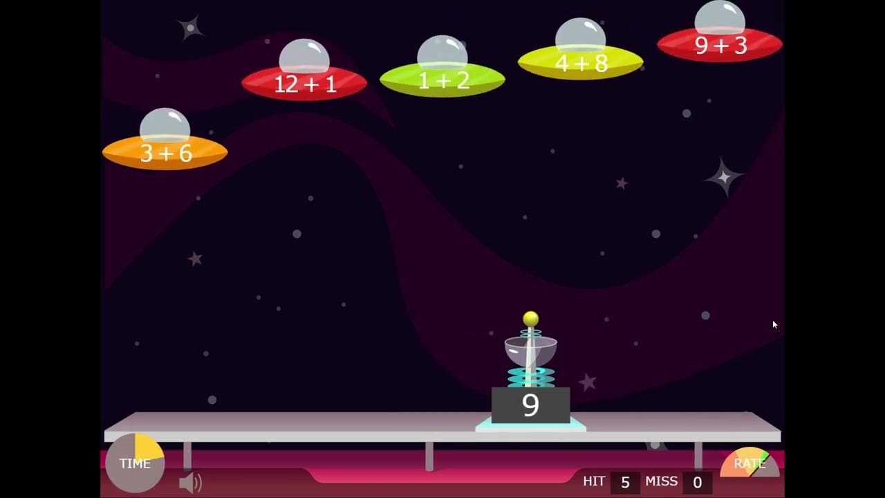 Alien Addition Math Games - YouTube