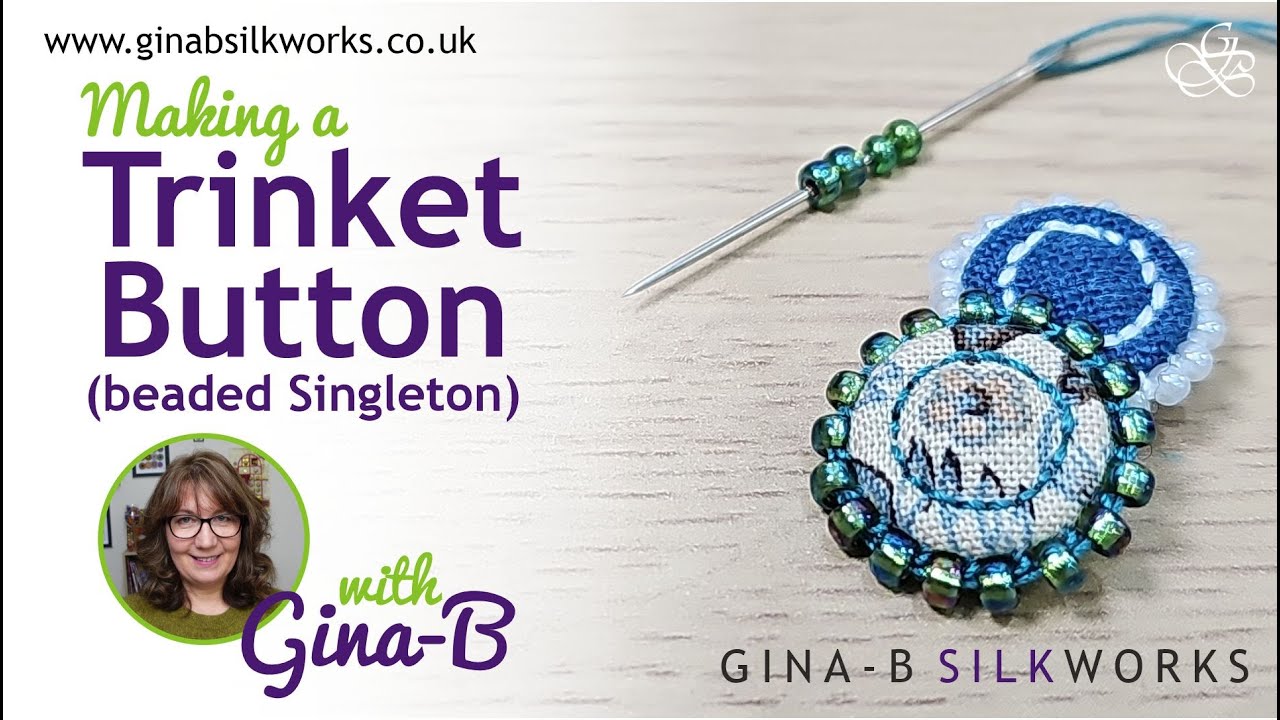 Making a Trinket beaded button - How to make a Dorset singleton fabric ...