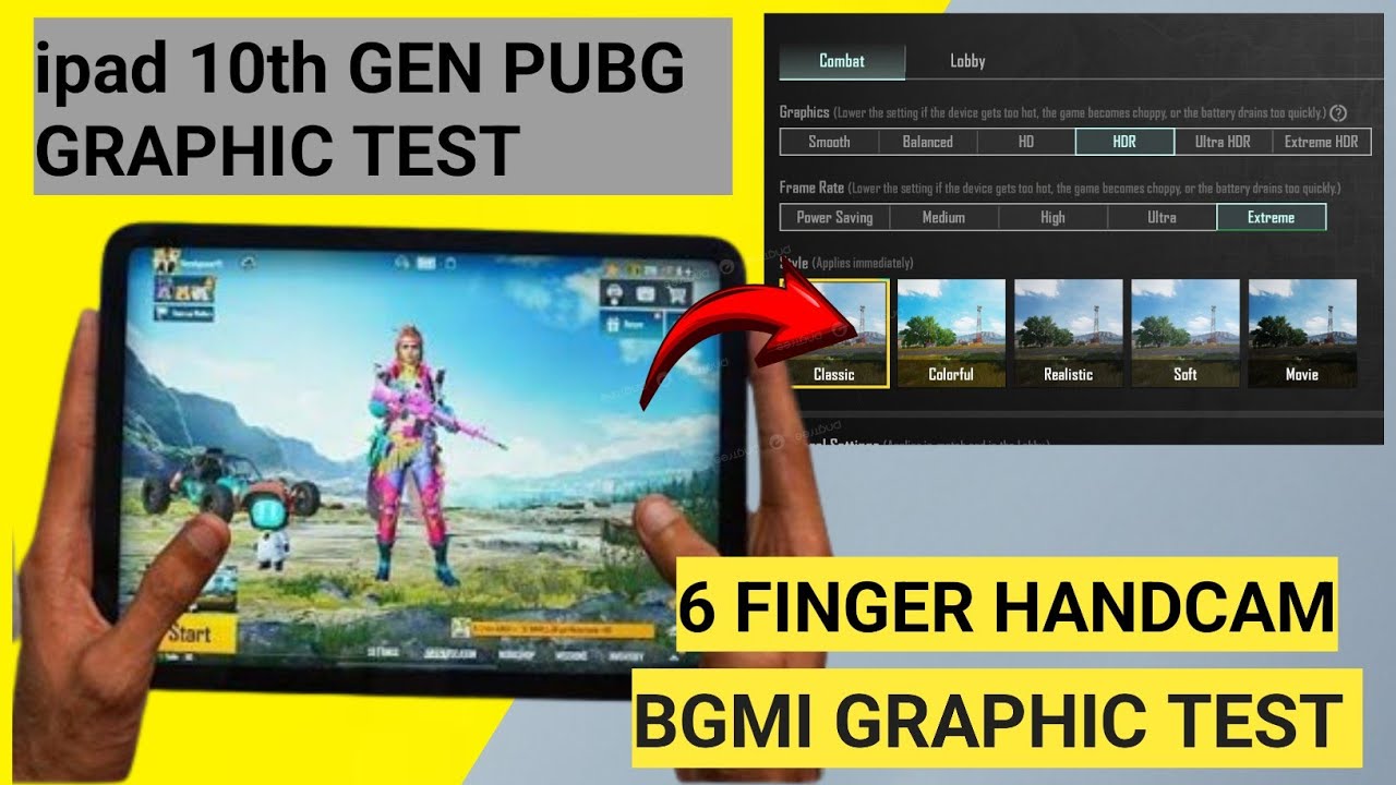 ipad 10th gen PUBG graphic test | ipad 10th generation BGMI graphic ...