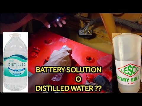 Lead Acid Battery Refilling w/ Distilled Water | Local Electrician ...