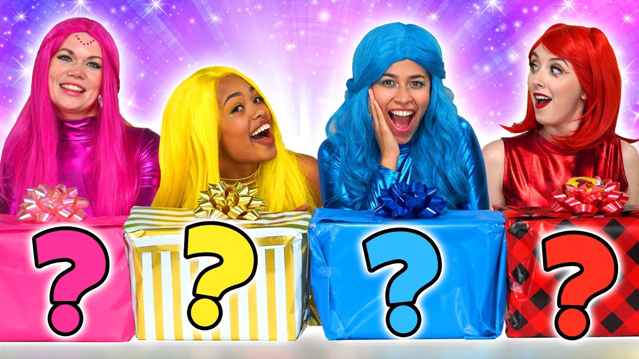 MYSTERY BOX CHALLENGE IN ONE COLOR WITH SUPER POPS! Totally TV Videos ...