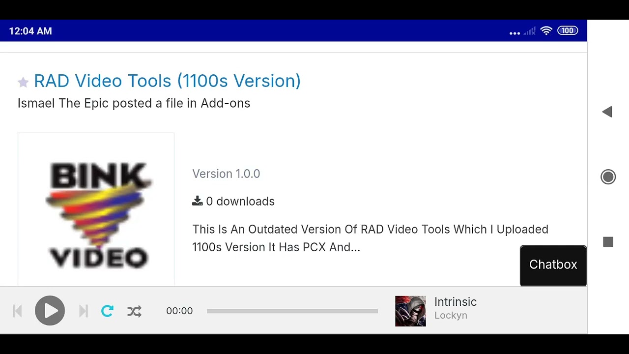 I Uploaded RAD Video Tools 1100s Version In AK1 Mugen - YouTube