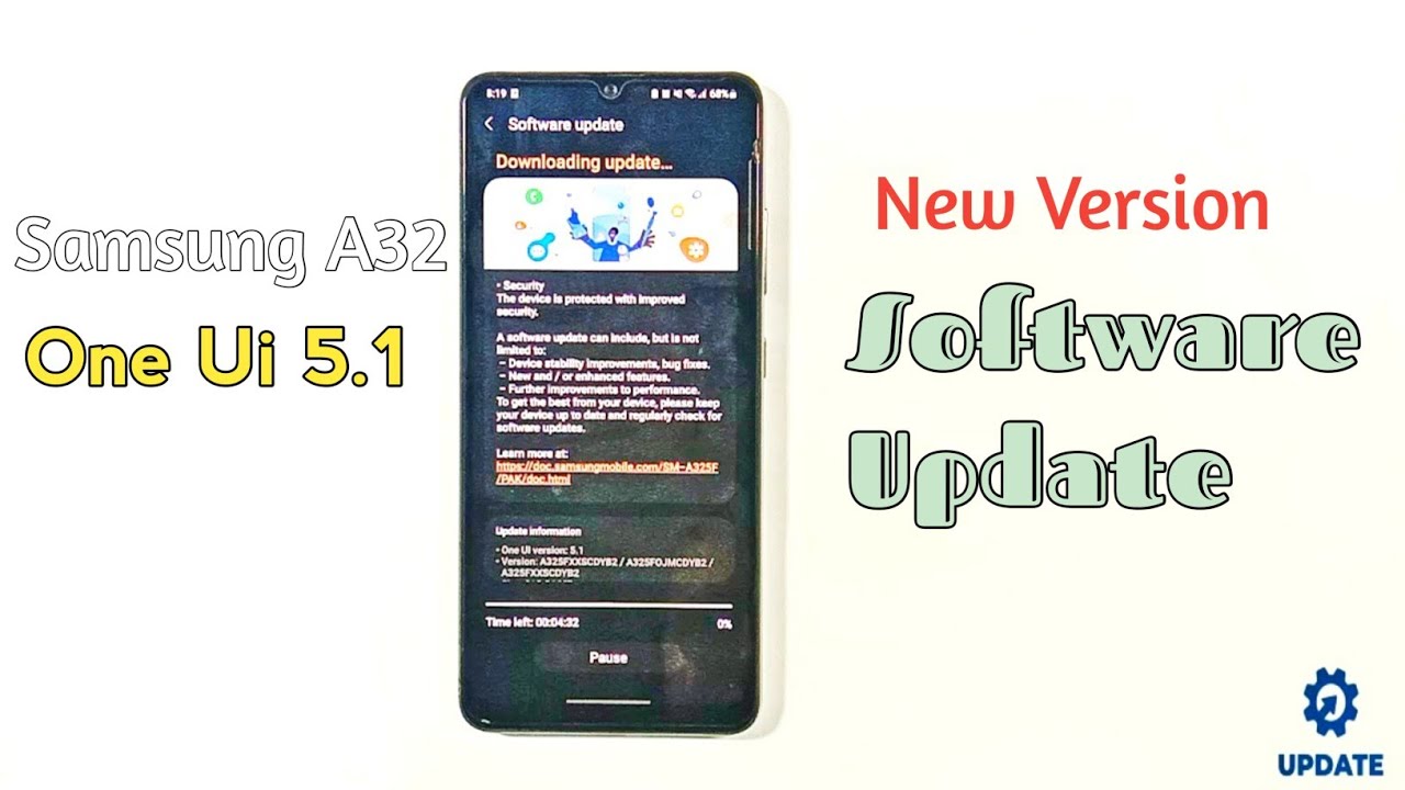 Samsung Galaxy A32 Software Update | New Version One Ui 5.1 | System ...