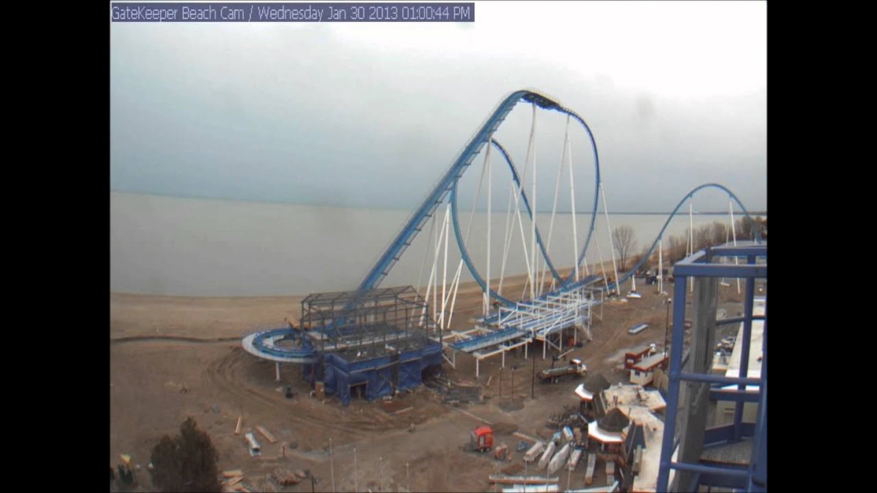 Cedar Point 2013: GateKeeper Construction Time Lapse (Week 26: 1/28/13 ...