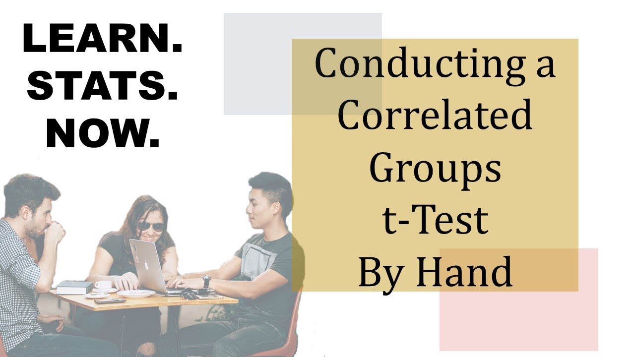 Correlated groups t test by hand (see description for more stats help ...