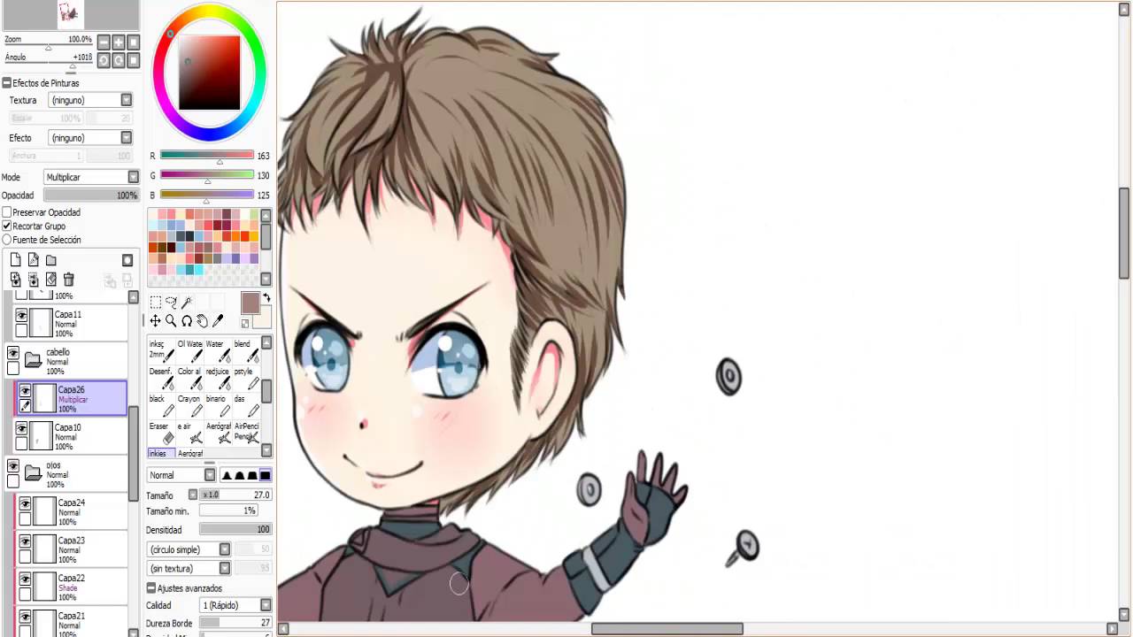 Chibi Magneto Speedpaint - YouTube