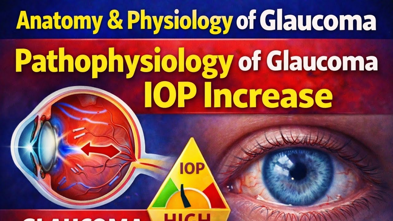 Anatomy & Physiology of Glaucoma | Pathophysiology of Glaucoma | IOP ...