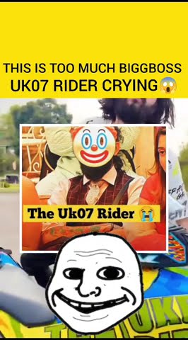 uk07 rider crying 😅 #uk07rider #biggboss17 #shorts - YouTube