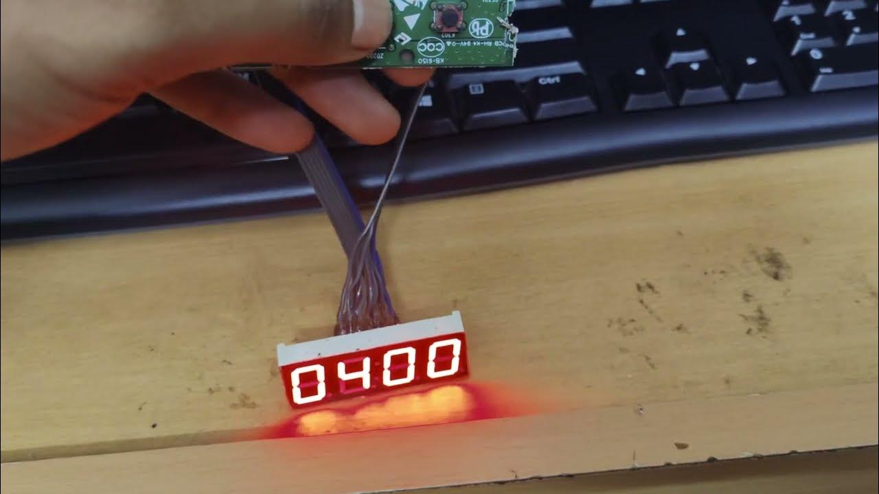 DIY Arduino Clock Using Arduino uno3 with 4 digit 7 segment display - YouTube