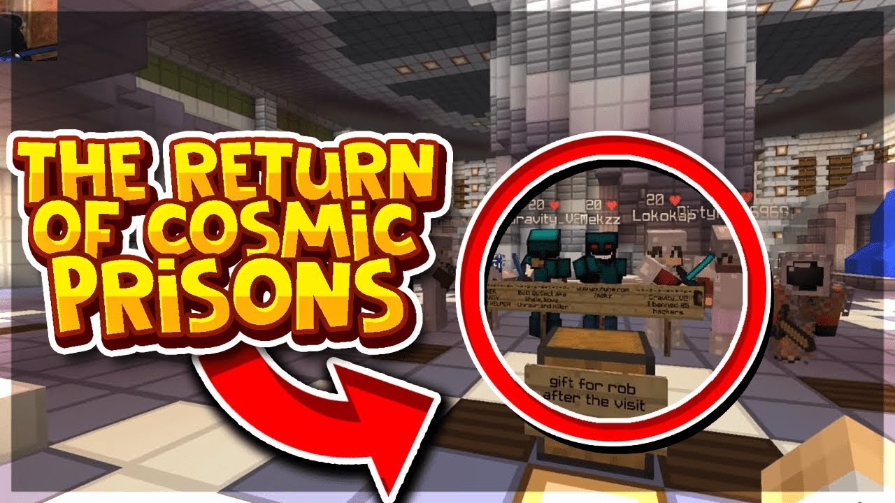 THE RETURN OF COSMIC PRISONS! | Minecraft Prisons (Cosmic Prisons ...