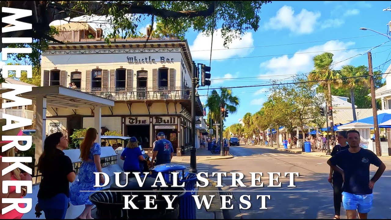 [4K] DUVAL STREET - KEY WEST, FL - 4K Relaxing Tropical Scenic Walking ...