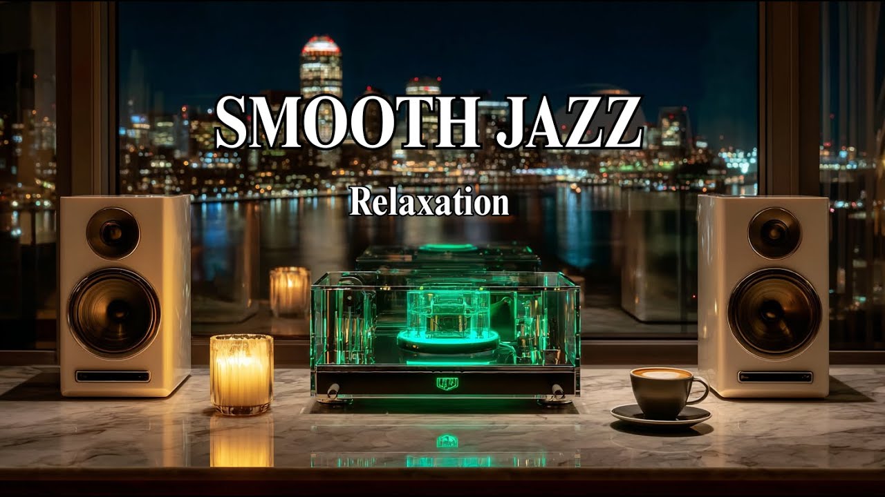 Smooth Jazz Relaxation | Night City Instrumental Mix for Focus, Work ...
