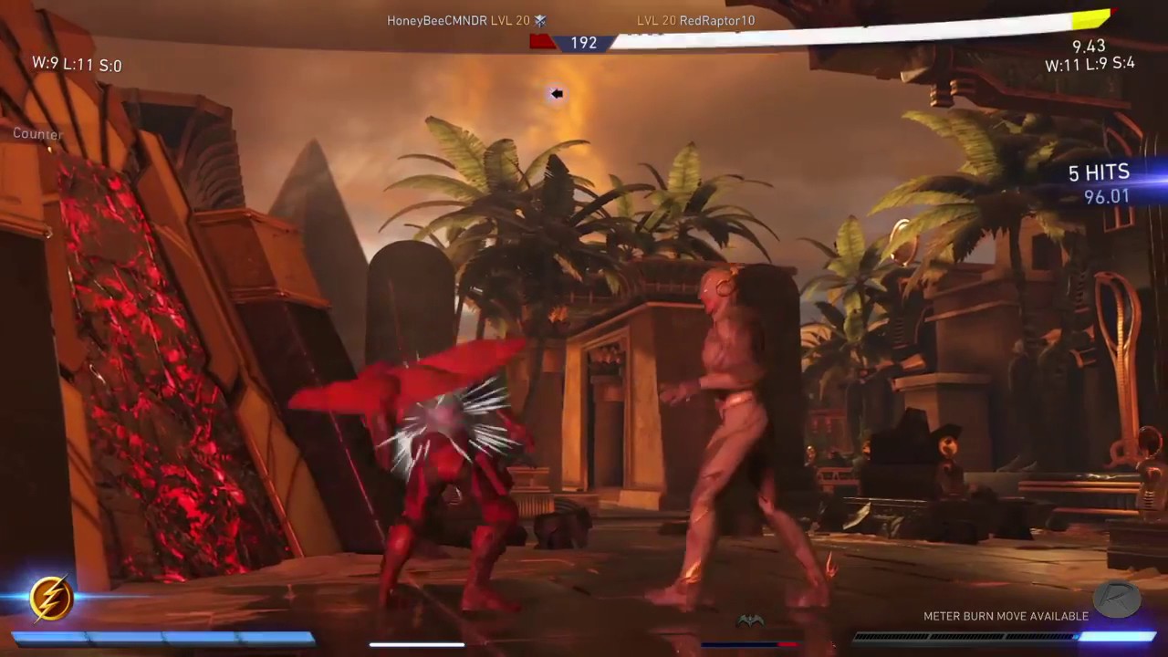 Injustice 2 The Flash vs Robin amazing comeback - YouTube