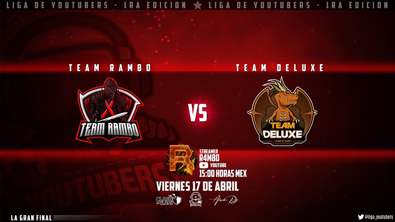 🔴 Team Rambo Vs Team Deluxe | Liga de YouTubers | Final - YouTube