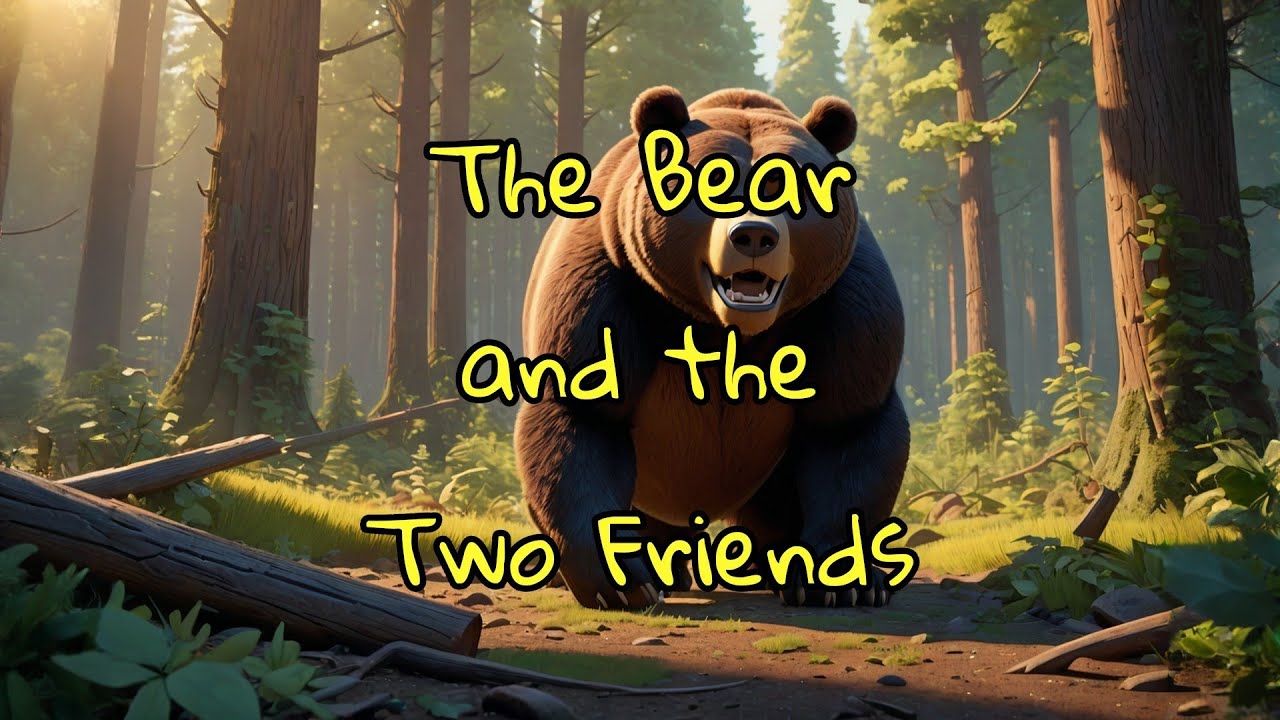 The Bear and the Two Friends| Moral Story in English| Bedtime Short ...