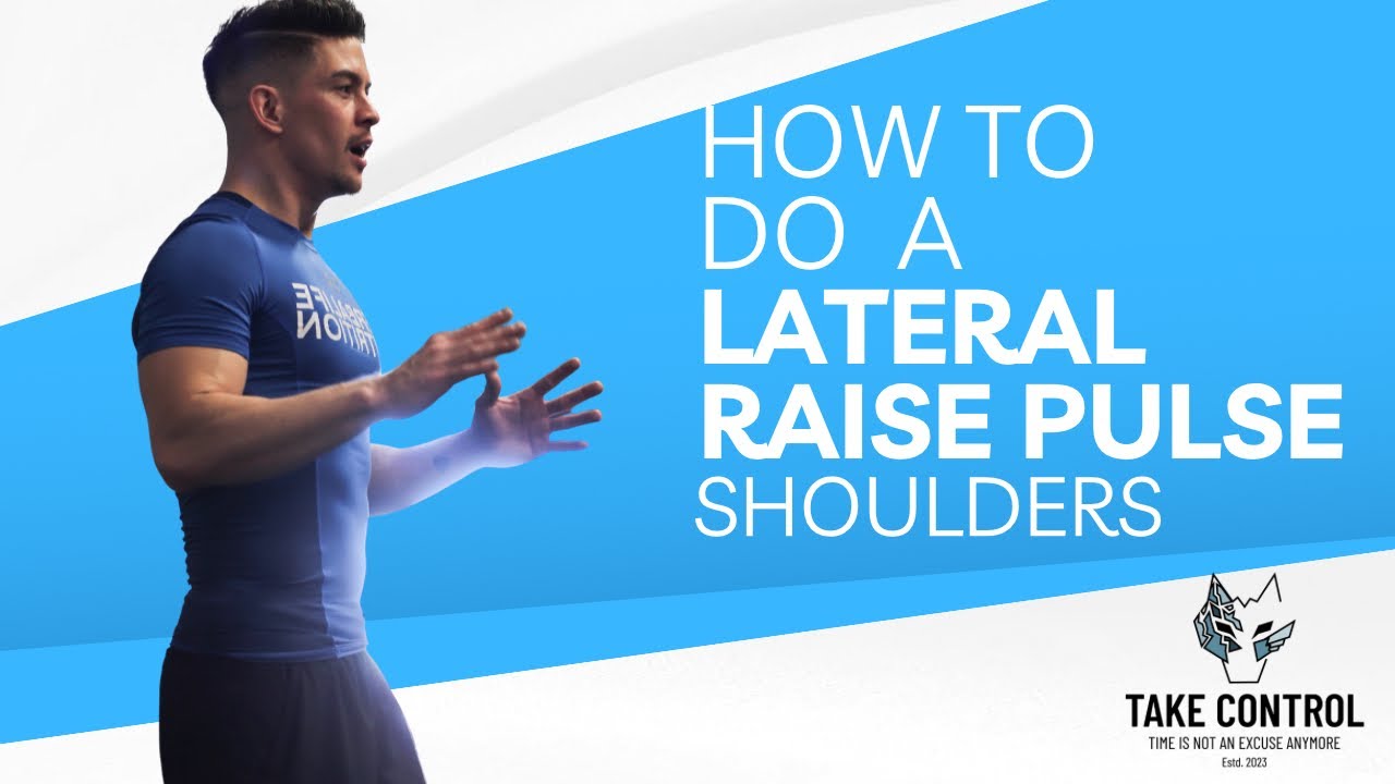 How to do a lateral raise pulse - shoulder - body weight - YouTube