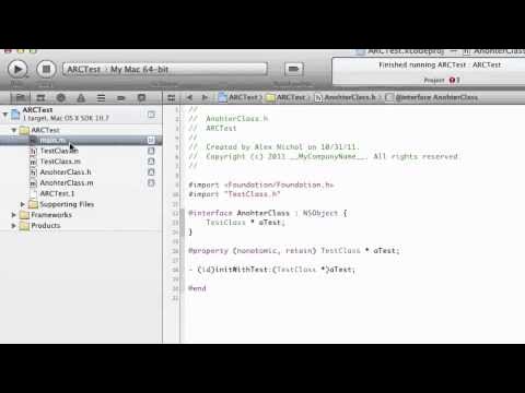 Objective-C: Automatic Reference Counting (Basics) - YouTube