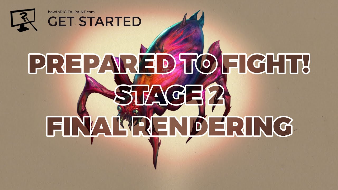 howtoDIGITALPAINT: GET STARTED Part 4: "Prepared to Fight!" Stage 2 ...